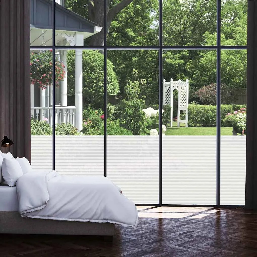 Okenní fólie matná pruhovaný design 0,9x20 m PVC 142790