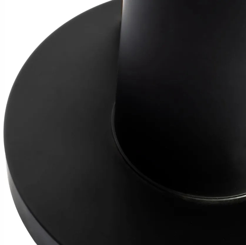 Erga Aurora Small Black, toaletní WC kartáč s dřevěným držákem na WC papír na postavení 19x19x56 cm, hnědá-černá, ERG-SEP-1340STLAZSBLA