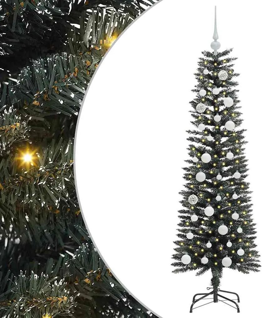 Umělý vánoční stromeček Zelená 150 cm PVC, plast a ocel 3395931
