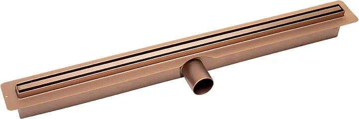 Laveo Slim, lineární odtok s mřížkou 60 cm, růžové zlato, LAV-COS_860D