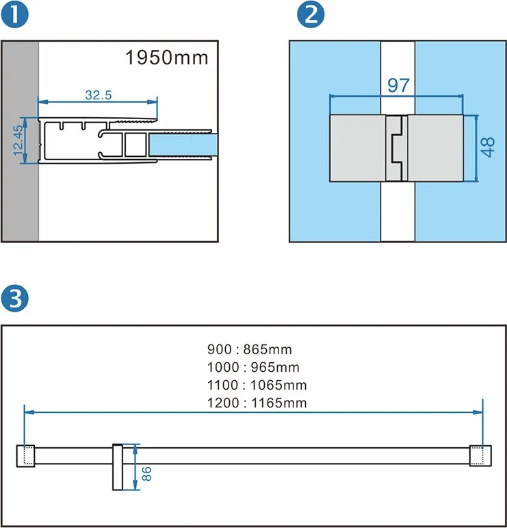 BPS-koupelny Obdélníkový sprchový kout HYD-OK02B 100x80 chrom/transparent + vanička HYD-OSV-ST03A černá