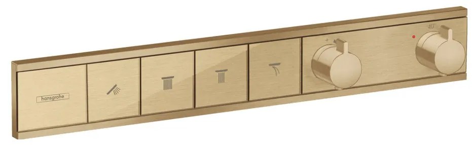 Hansgrohe RainSelect, baterie pod omítku na 4 spotřebiče, kartáčovaný bronz 15382140