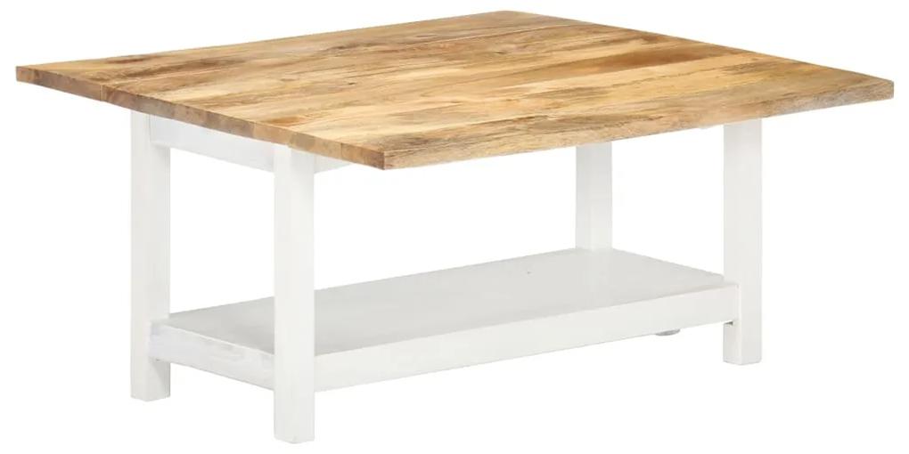Rozkládací konferenční stolek bílý 90x(45–90)x45 cm mangovník,  286375