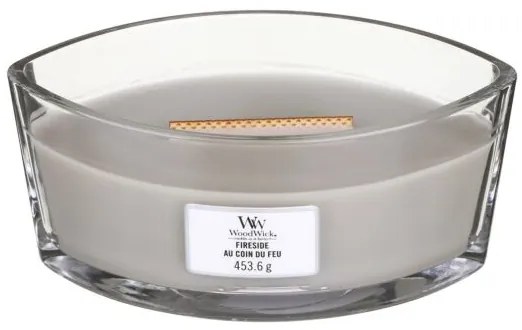 WoodWick Svíčka loď Fireside, 453 g