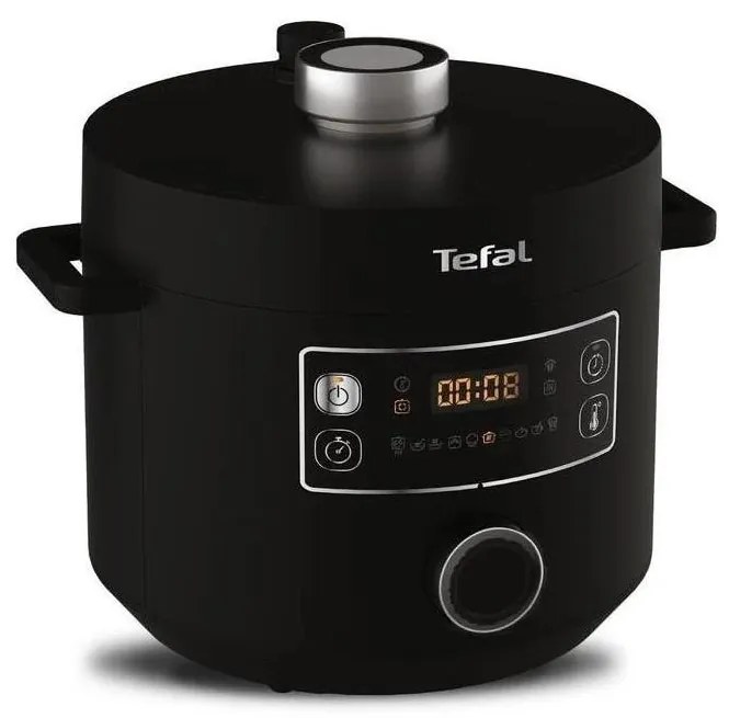 Tefal - Multifunkční elektrický hrnec TURBO CUISINE 4,8 l 1090W/230V černá
