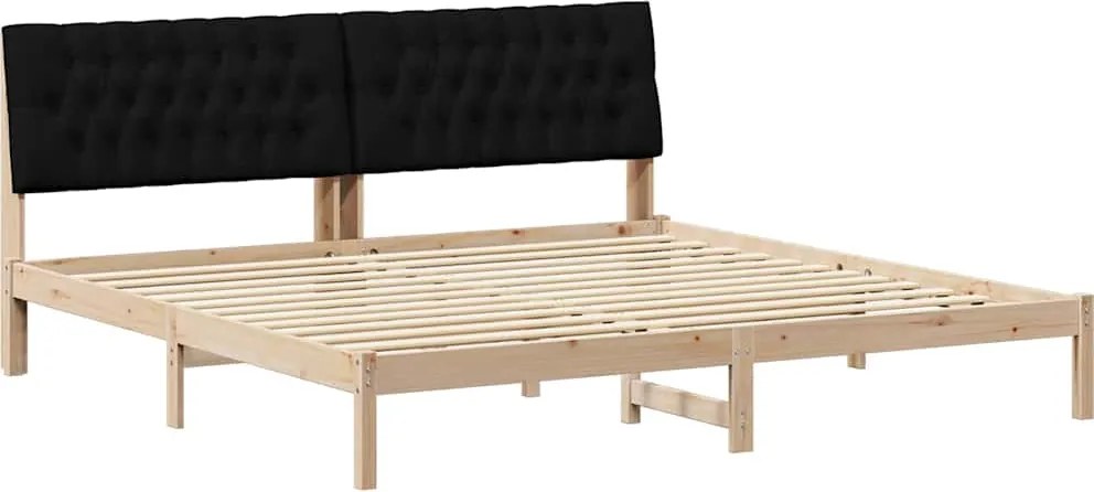 Rám postele s čalouněným čelem s čelo Hnědá 200 x 200 cm 3394380