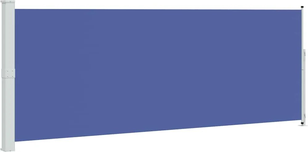 Zatahovací boční markýza 180 x 500 cm modrá 313409