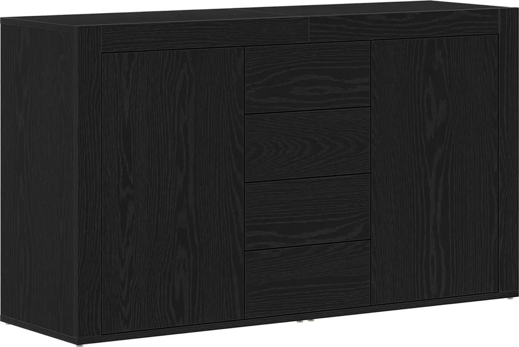 Servírovací skříň Černý dub 120 x 36 x 69 cm Kompozitní dřevo 3333865