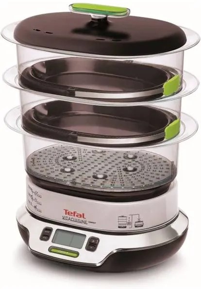 Tefal VitaCuisine VS400333 černý/nerez