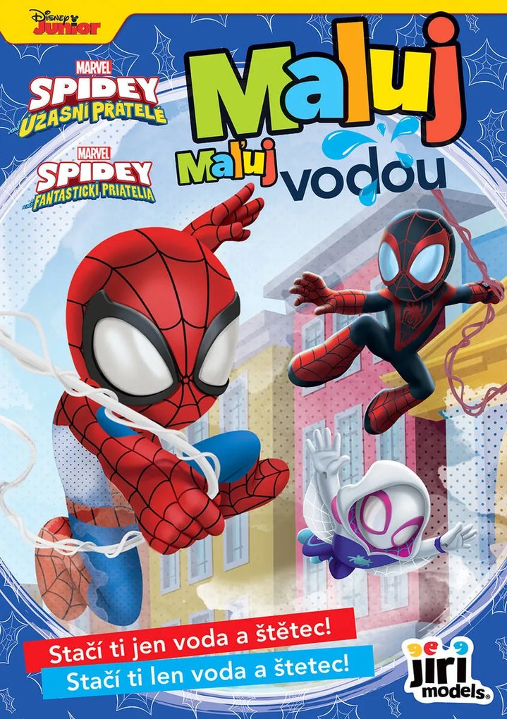 JIRI MODELS Maluj vodou Spidey a jeho úžasní přátelé A5 omalovánky 8