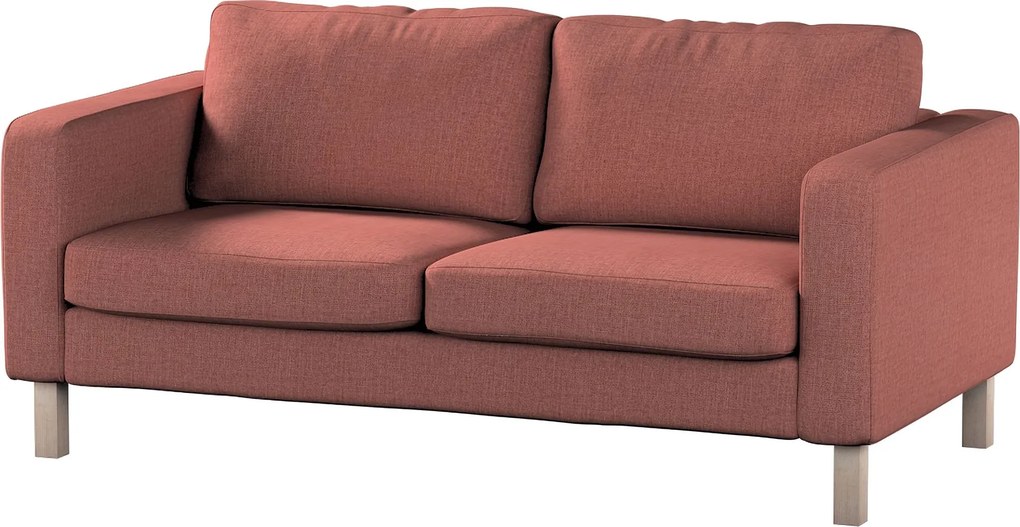 Potah na pohovku IKEA Karlstad 2-místná, nerozkládací, krátký barva hnědá látka pletený vzor