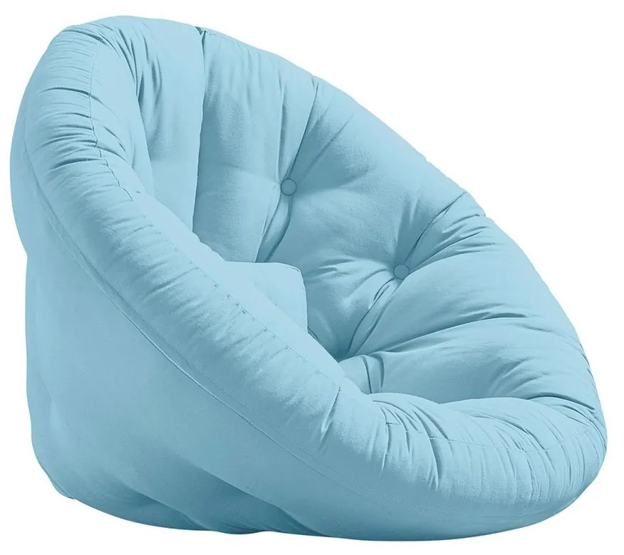 Modré Variabilní křeslo Nest Futon – Light  85 × 110 × 115 cm KARUP DESIGN