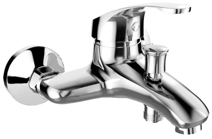 Mereo, Vanová nástěnná baterie, Sonáta, 100 mm, bez příslušenství, chrom CB901A03N