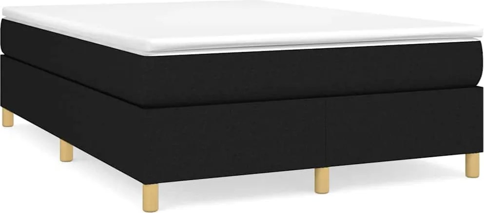 Rám postele s boxspringem černý 140 x 190 cm textil 3120955