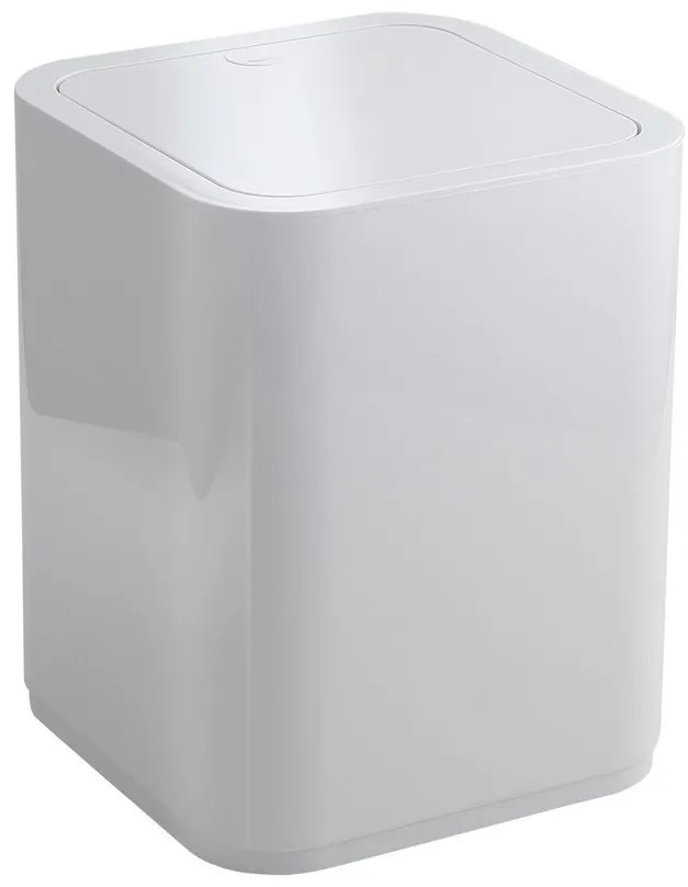 Aqualine, SEVENTY Odpadkový koš výklopný, 8 l, ABS plast, bílá, 630922