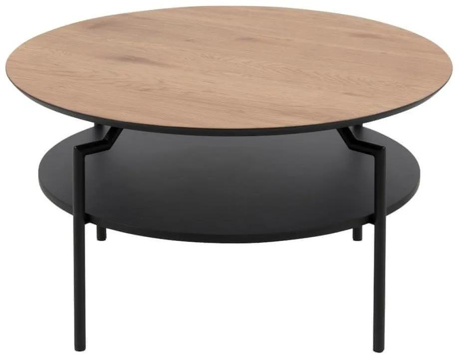 Intesi Konferenční stolek Goldington přírodní/černý