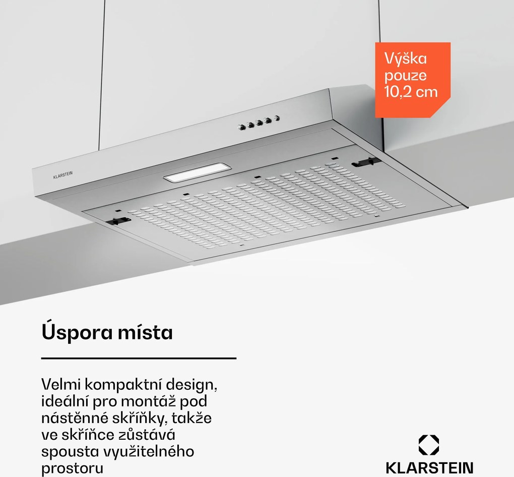 Klarstein SlimVent 60 Silver digestoř