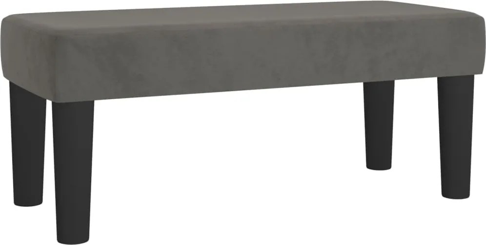 Box spring postel s matrací tmavě šedá 100x200 cm samet 3137888