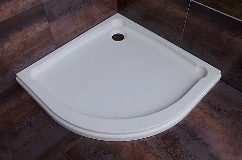 Gelco Hera GH559 sprchová vanička z litého mramoru 90x90 x 7,5 cm čtvrtkruhová