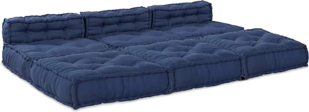 Modulová pohovka Textil Indigo 210 x 140 x 56 cm 3315089