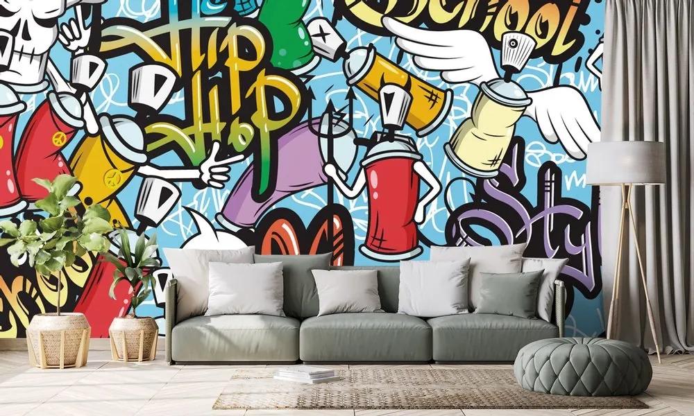 Tapeta Hip hop street art - 450x300 cm