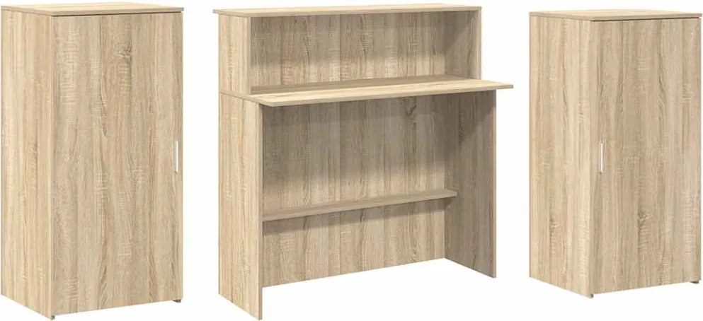 Recepční stůl dub sonoma 200x50x103,5 cm kompozitní dřevo 3324216