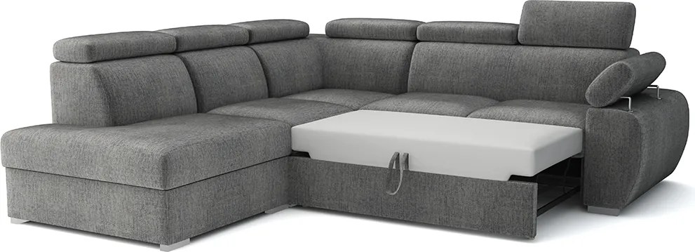 Sedací souprava BASTON | 265x260 cm | rozkládací + úložný prostor | VÝBĚR TKANIN