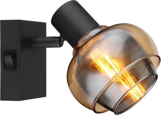 Globo 54309-1B - Nástěnné bodové svítidlo TOKKI 1xE14/40W/230V černá