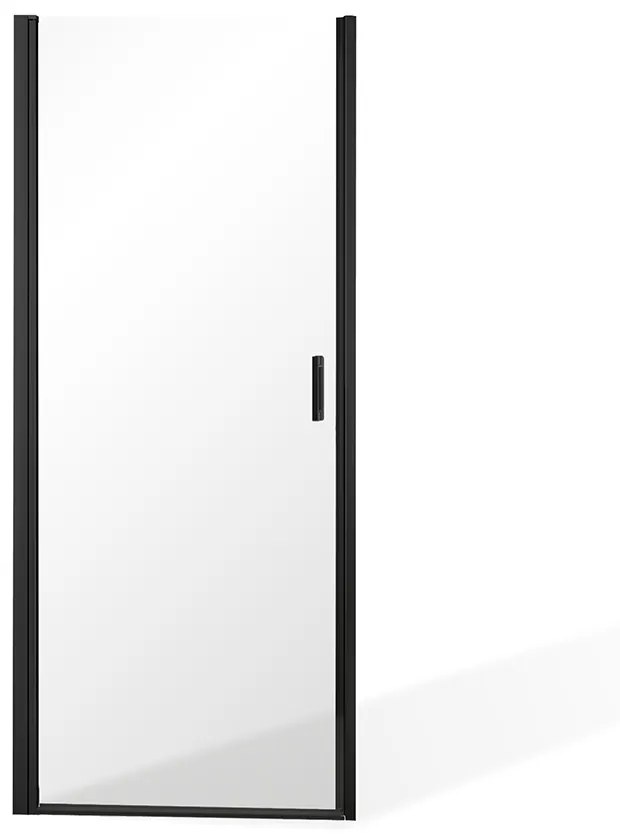 Roltechnik Outlet Jednokřídlé sprchové dveře BADEN BLACK I pro instalaci do niky Varianta: šířka: 80 cm, orientace: Univerzální - (BADEN BLACK I/80 - 4000858), Barva profilů a typ výplně: profily: černá (elox), výplň: transparent