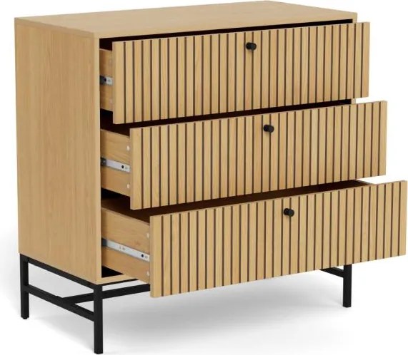 ACTONA Komoda ALBANY hnědá 80,6x40x80,4 cm