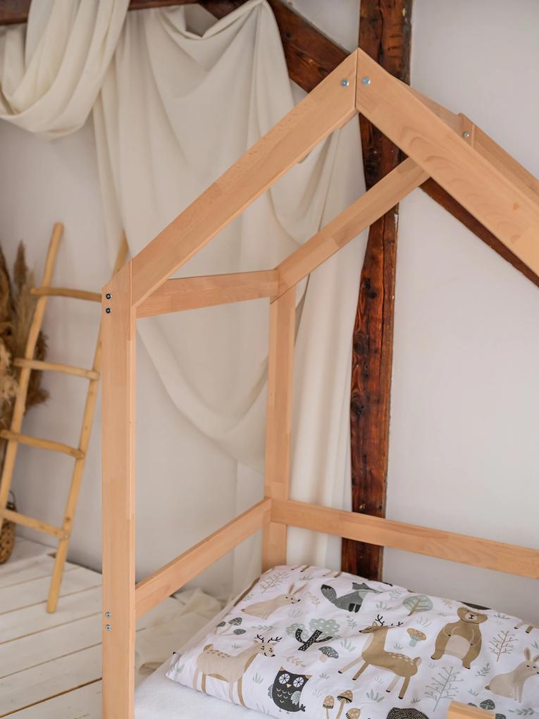 Woodisio Domečková postel NELA Variant: 160 x 90, Barva: Přirodní dřevo