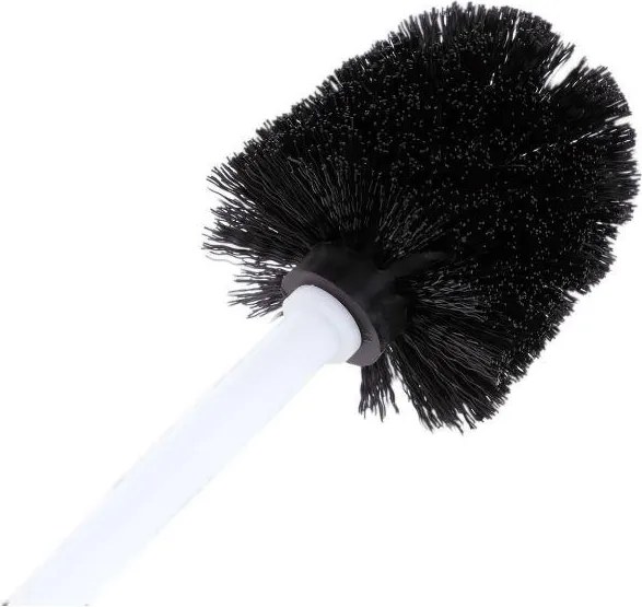 Erga Madera, toaletní WC kartáč na postavení, bílý-hnědý, ERG-YKA-P.MADERA-WHT