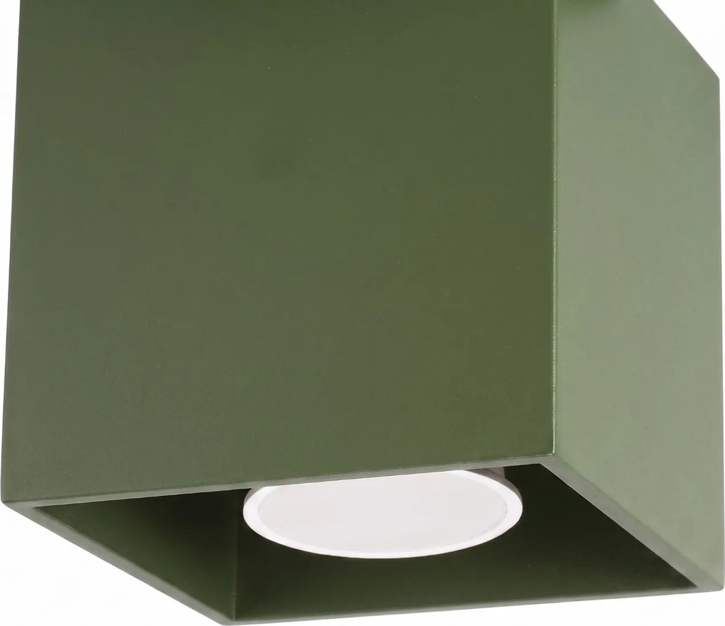 Sollux Lighting Stropní svítidlo QUAD 1 olivově zelené