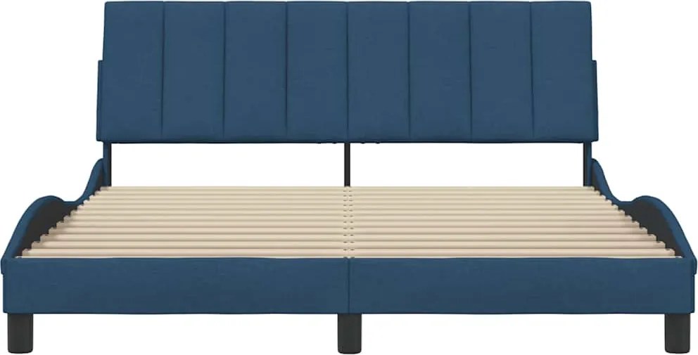 Rám postele bez matrace Hanko modrý 160 x 200 cm textil 3310404