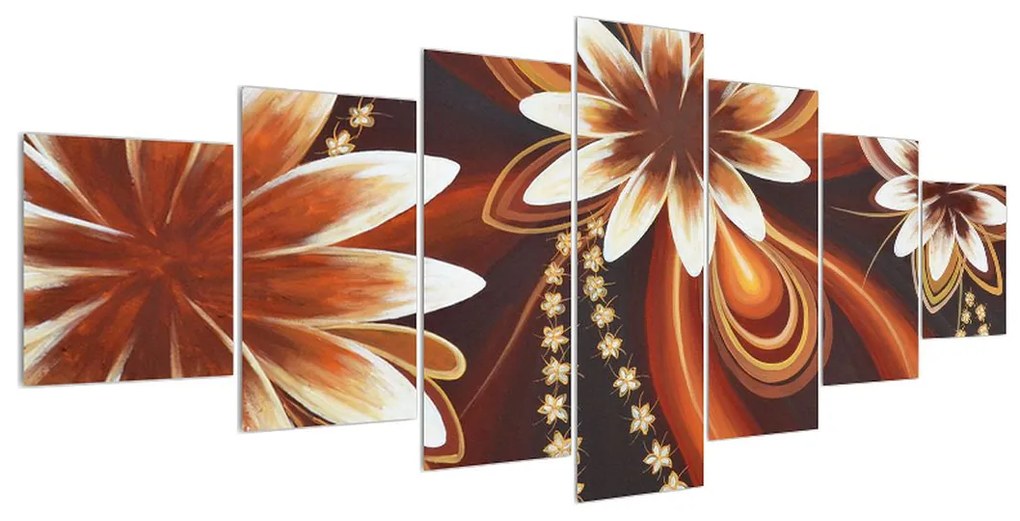 Obraz květů (210x100 cm)