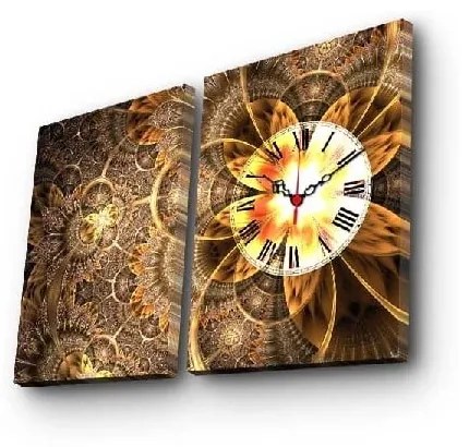 Nástěnné obrazové hodiny Clock, 60 x 38 cm