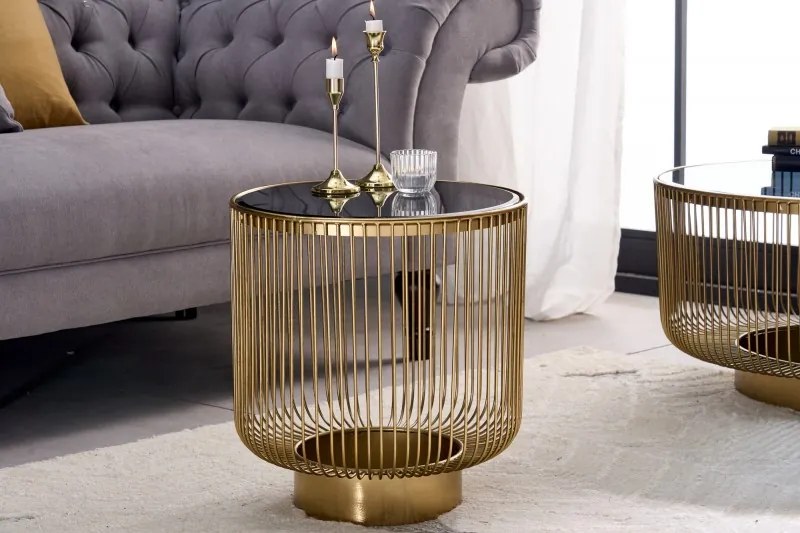 Noble Home Zlatý konferenční stolek Variation 40 cm