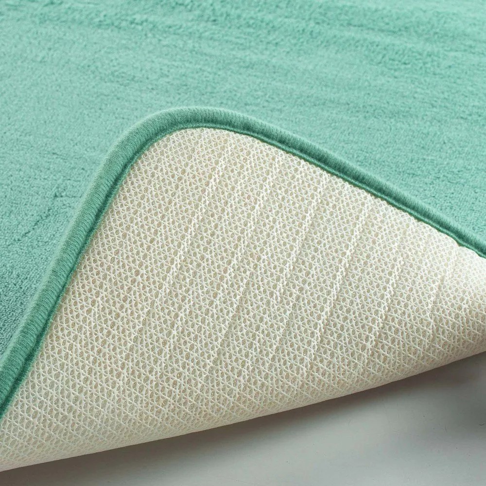 Tyrkysová koupelnová předložka 50x120 cm Vitamine – douceur d'intérieur