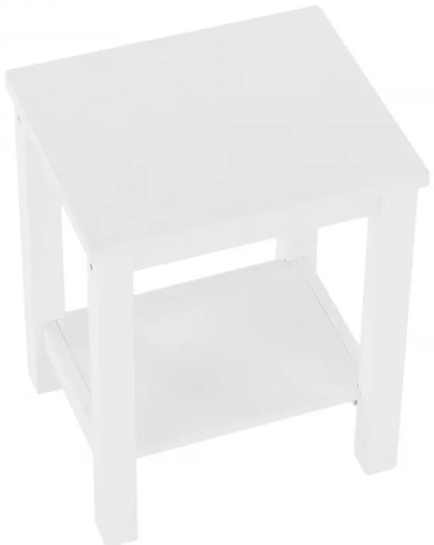 Tempo Kondela Noční stolek FOSIL masív/bílá