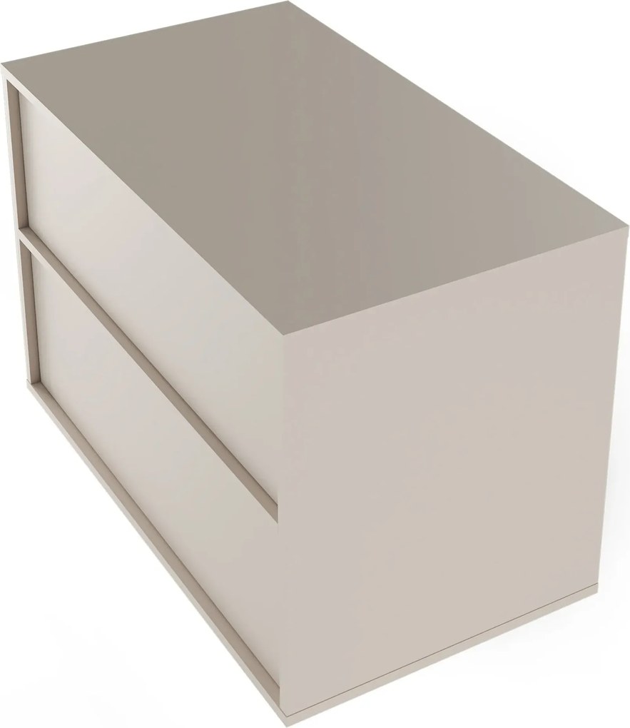 Závěsná skříňka pod umyvadlo Mossy s deskou 80 cm kašmírová