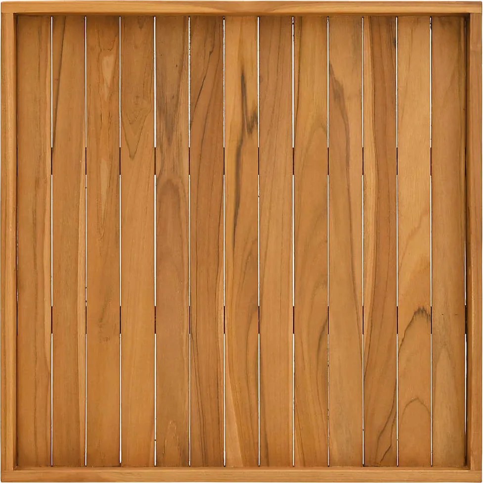Servírovací podnos 70 x 70 cm masivní teakové dřevo 315459