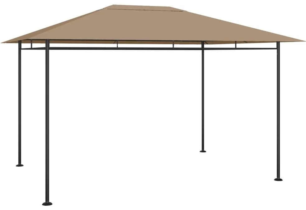 vidaXL Marketos Altán 384x281x270 cm taupe 180 g/m²