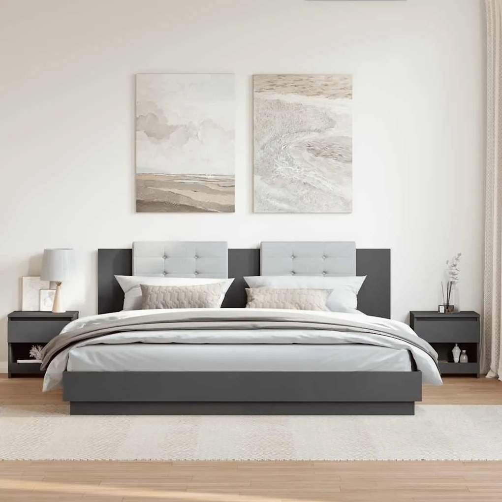 vidaXL Noční stolky 2 ks 40 x 30 x 39 cm kompozitní dřevo [803460] Barva: Staré dřevo