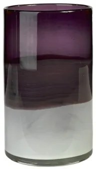 Skleněná fialová váza Layers Pols Potten