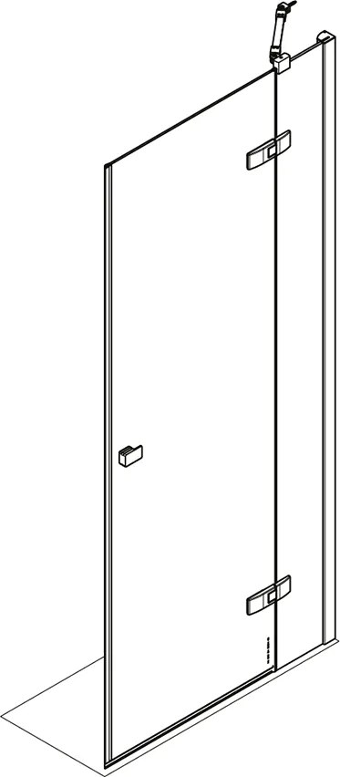 AP AFL_AP AFR 2000 mm 223–241 773–791 563 Transparent 800 Brillant Pravé dveře AP AFR 080200 VPE