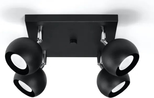 Sollux Lighting Stropní svítidlo OCULARE 4 černé