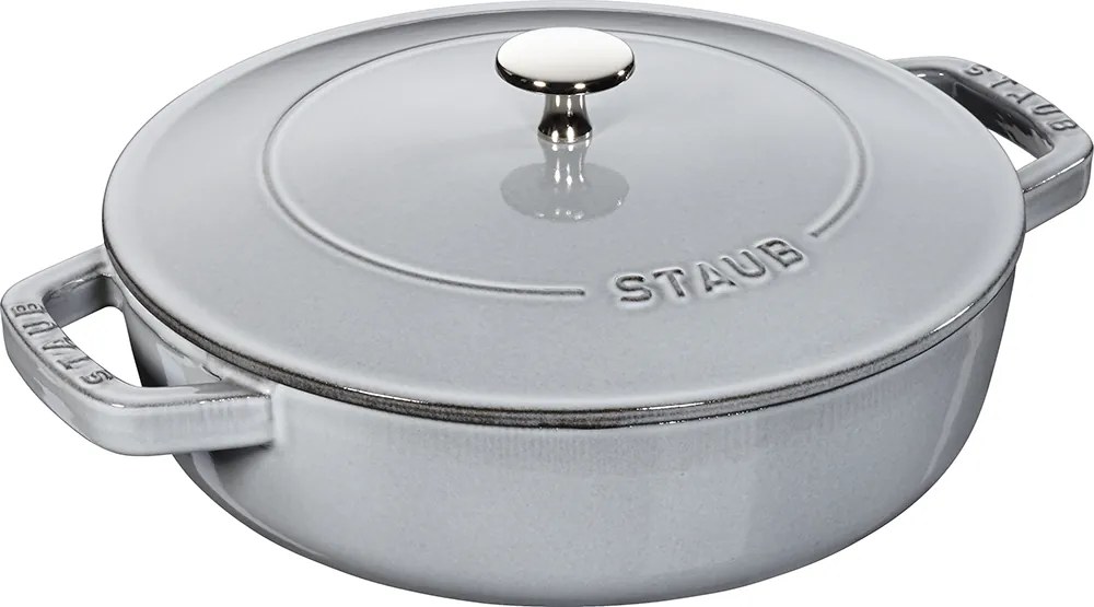 Staub Litinový kastrol s poklicí Chistera grafitově šedá 24 cm 2,4 l