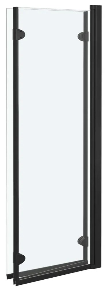 Skládací sprchový kout se 3 panely - ESG - 130x138 cm | černý