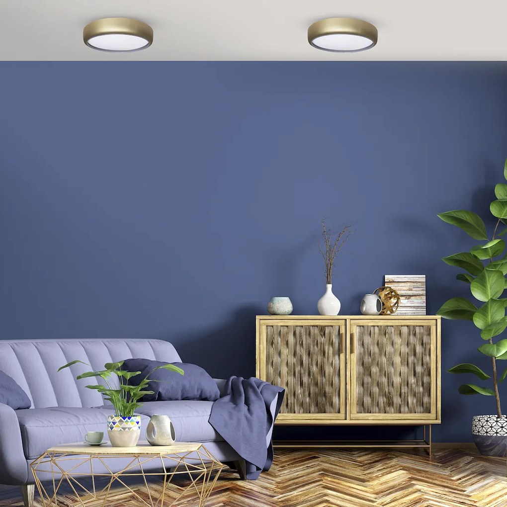 Stropní LED svítidlo Gea, 1x LED 36w, 3000-6000k, g, s ovladačem