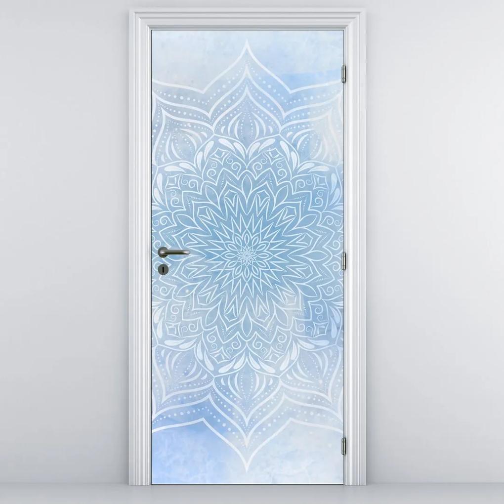 Fototapeta na dveře - Zimní mandala (95x205cm)